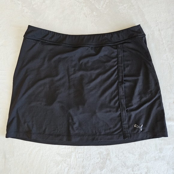 Puma | Skirts | Puma Golf Athletic Mini Skirt Builtin Shorts Black ...